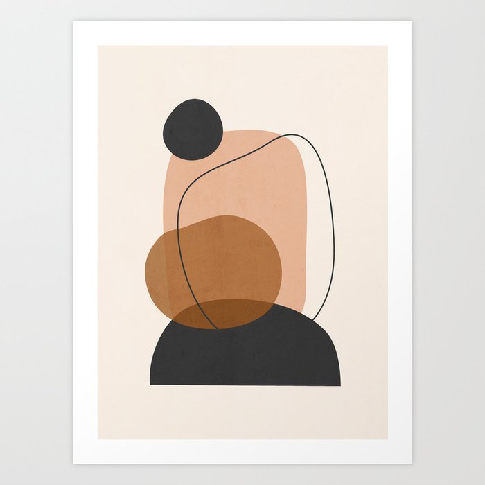 Minimal Abstract Art 12 Art Print by ThingDesign | Society6