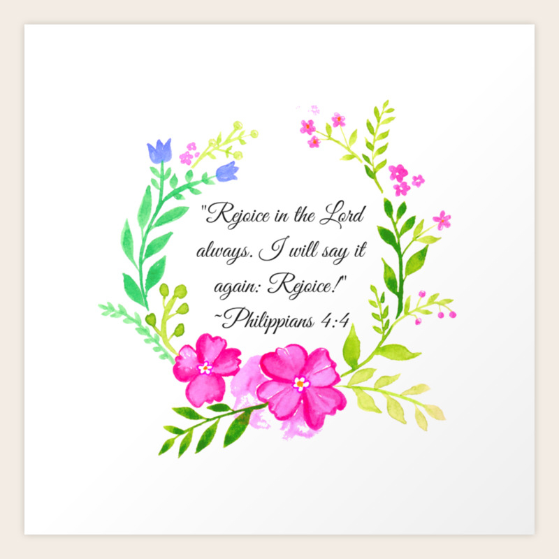 Rejoice in the Lord Painting Combination Art & Collectibles etna.com.pe