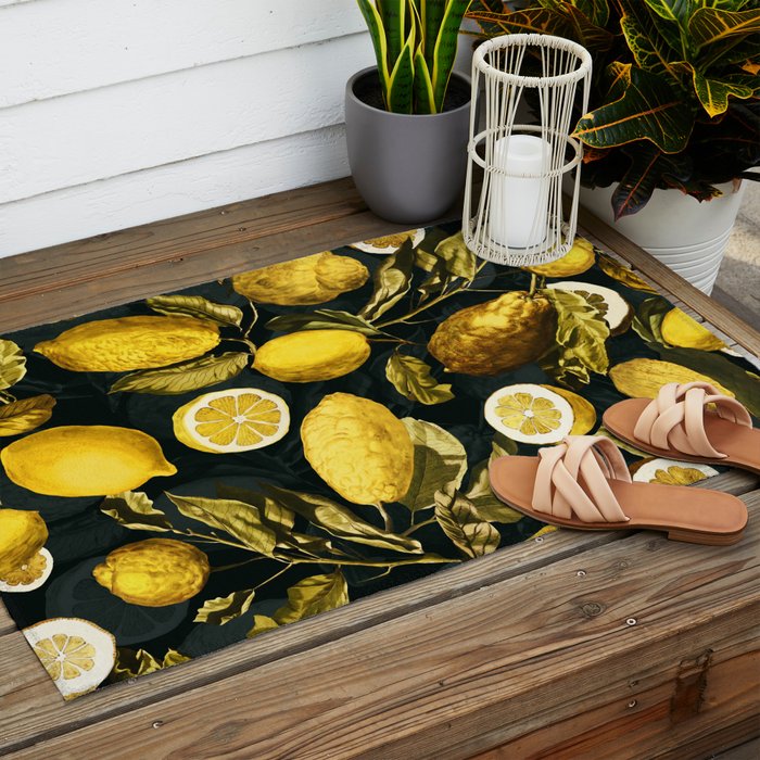 leaf pattern outdoor rugs