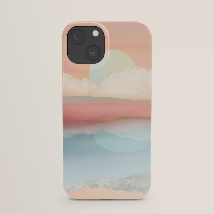 Mint Moon Beach iPhone Case by SpaceFrogDesigns | Society6