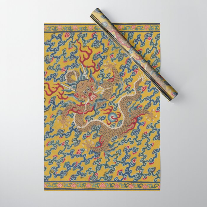 Chinese Dragon Wrapper for the Tapestry Scroll Mingling of Clear and ...
