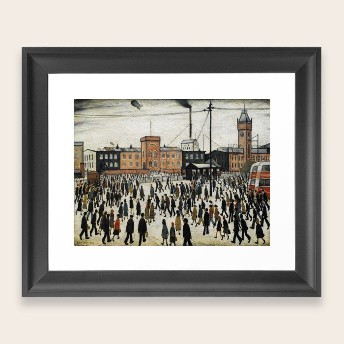 Going To Work L.S Lowry Framed Art Print by colorfuldesigns | Society6