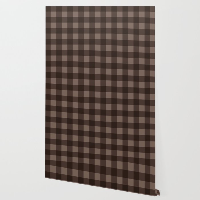 gingham background brown
