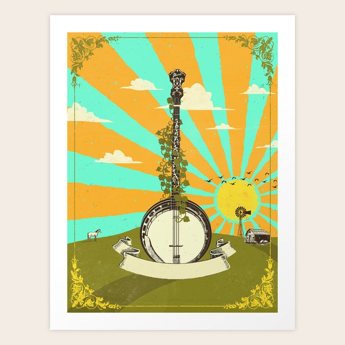 Banjo Folk Art