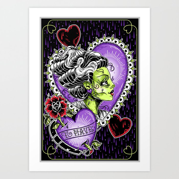 Bride Of Frankenstein And Frankenstein Tattoo