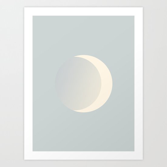 Ethereal Moon Art Print by colour poems | Society6