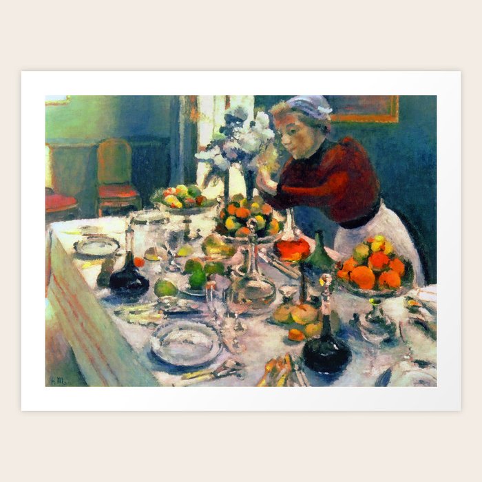 Henri Matisse The Dinner Table Art Print by Jon Baran | Society6