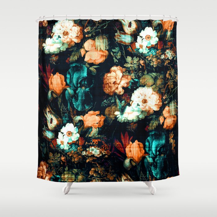 Vintage Floral Shower Curtain By Burcu Korkmazyurek Society6
