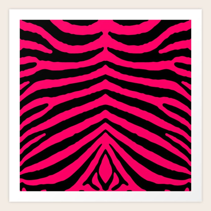 Neon Pink Zebra Print Wallpapers