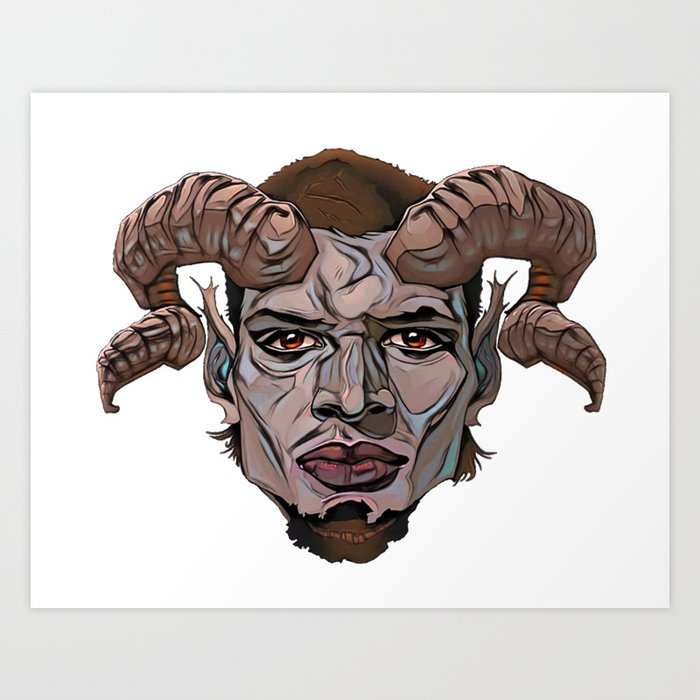 Half Demon Half Human Sketch
