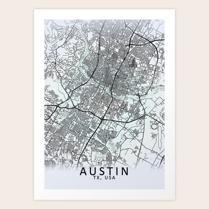 Printable Map Of Texas Austin