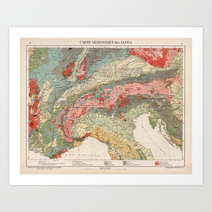 Alps Mountain Range World Map