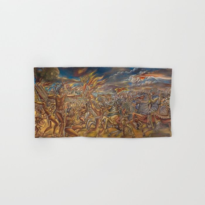 The Fall of Tenochtitlan, the capital of the Aztec Empire landscape by ...