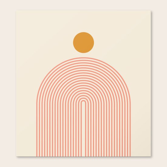 Abstraction_SUN_LINES_VISUAL_ART_Minimalism_001 Canvas Print by ...