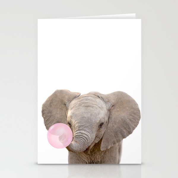 how to draw a elephant blowing bubbles