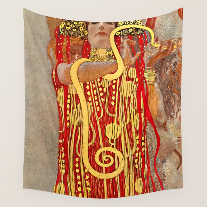 Gustav Klimt medicine enhanced with artificial intelligence Wall ...