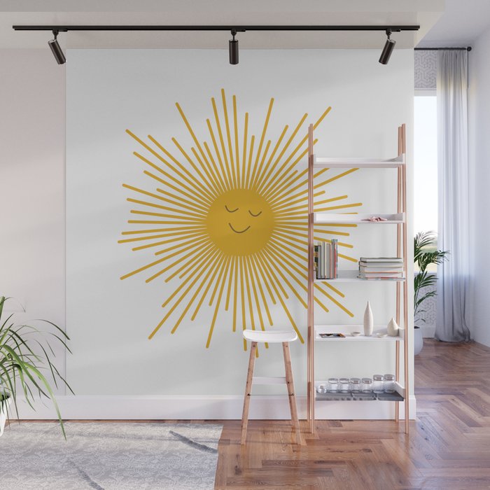 sunburst mural