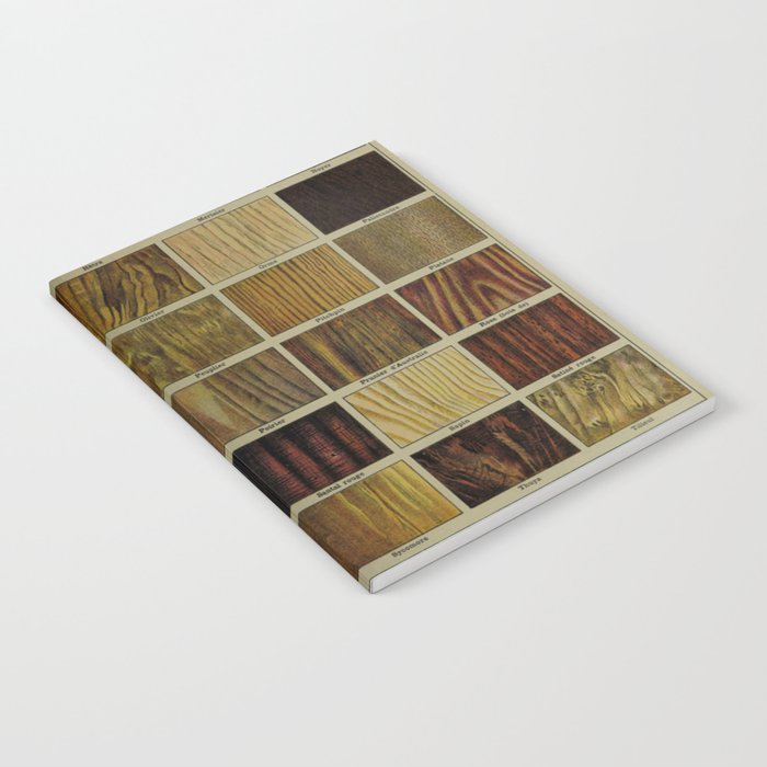 Wood Grain Chart Notebook by Blue Specs Studio | Society6