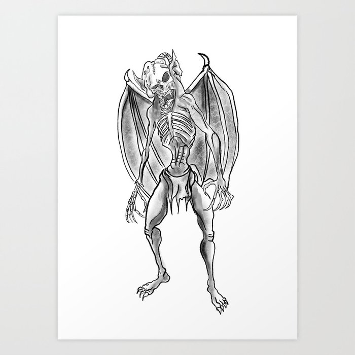 Drawings Of Demons With Wings