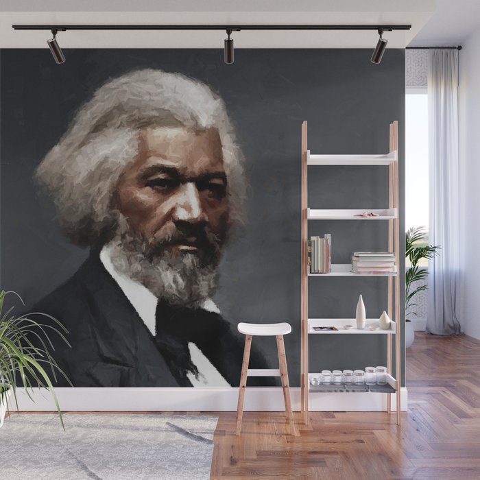 Frederick Douglass, African American Civil Rights Pioneer portrait ...