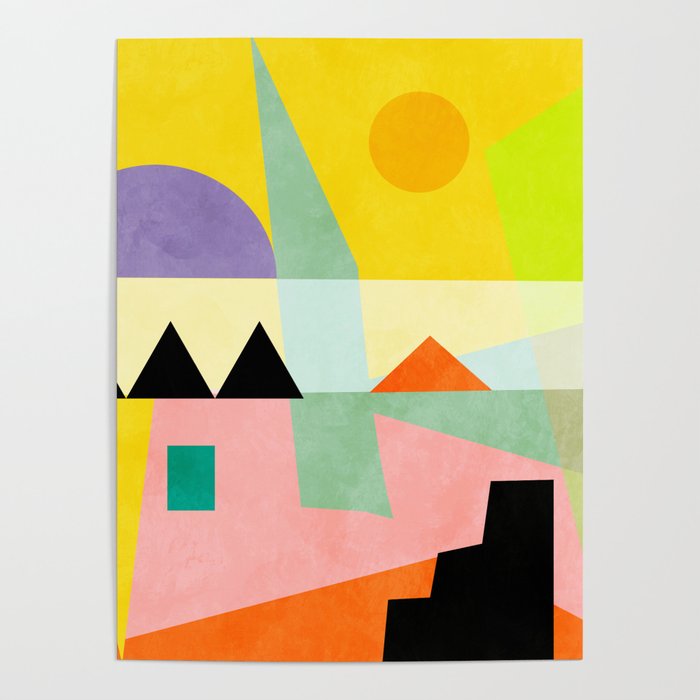 mid century modern spring II Poster by Ana Rut Bre Fine Art | Society6