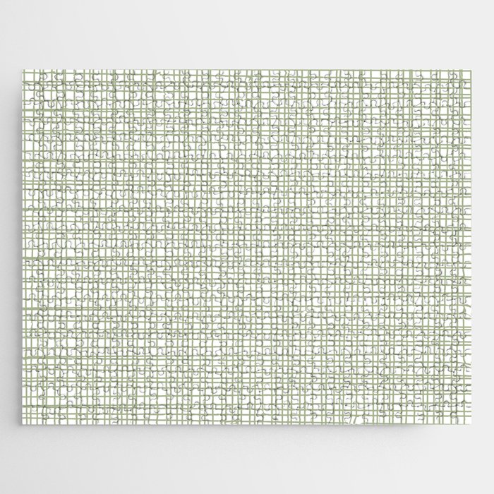 Fine Weave Retro Mid Century Modern Minimalist Woven Line Pattern Sage ...