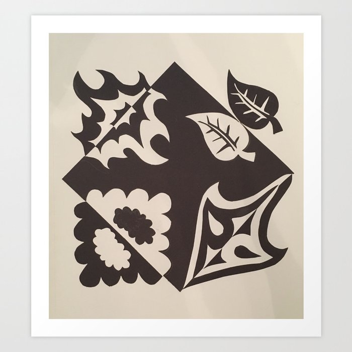 Notan Design 2 Art Print by Abigail Cutchins | Society6