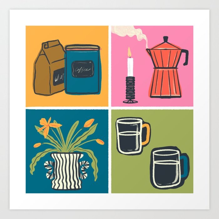 coffee beans artwork