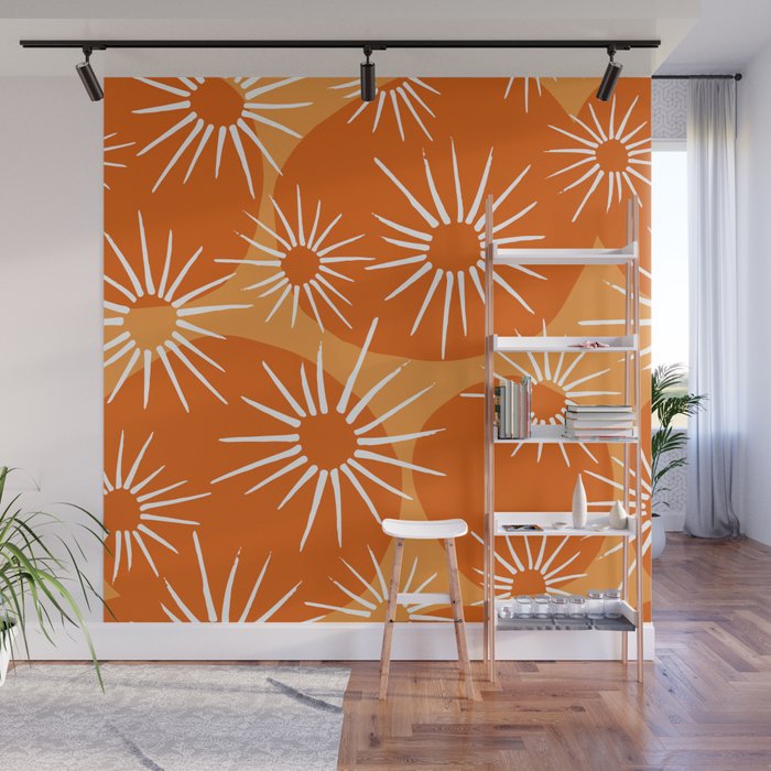 sunburst mural