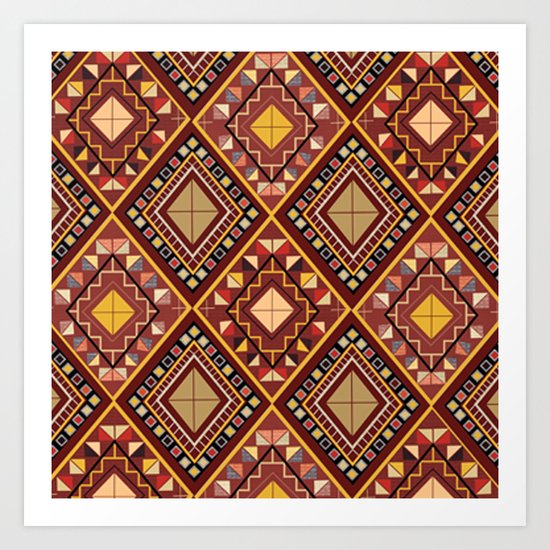 Saputangan - an Indigenous Filipino Tapestry Art Print by Kevin Yaranon ...