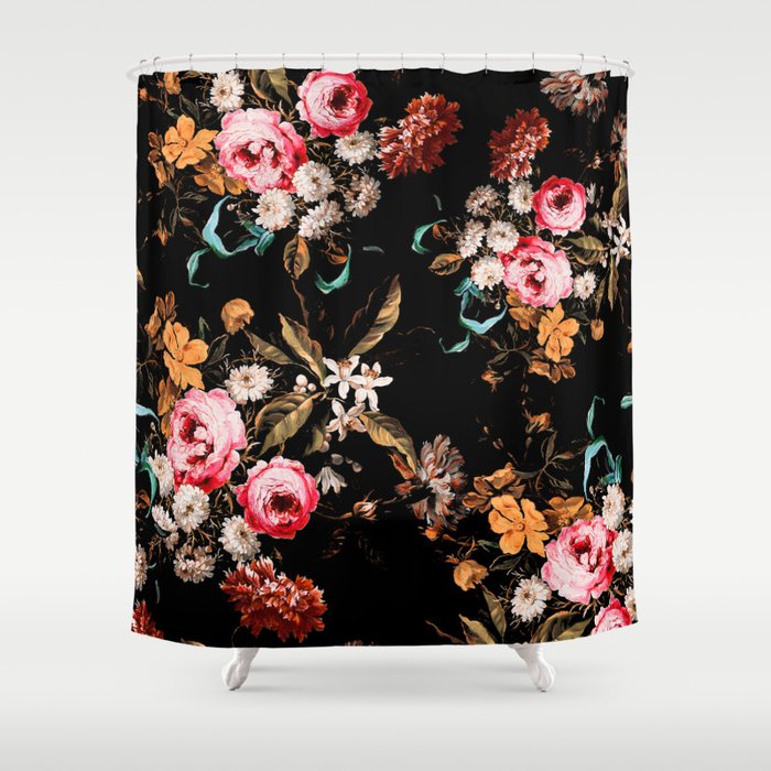 Midnight Garden Iv Shower Curtain By Burcu Korkmazyurek Society6