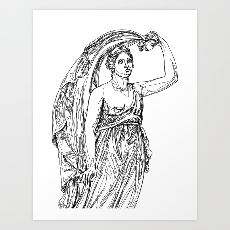 Iris Greek Goddess Statue