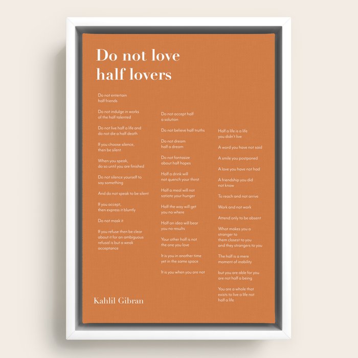 what does half orange mean