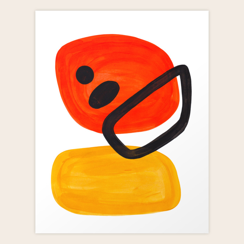 Home & Living Minimal Art Print Retro Artwork Midcentury Modern Minimal ...