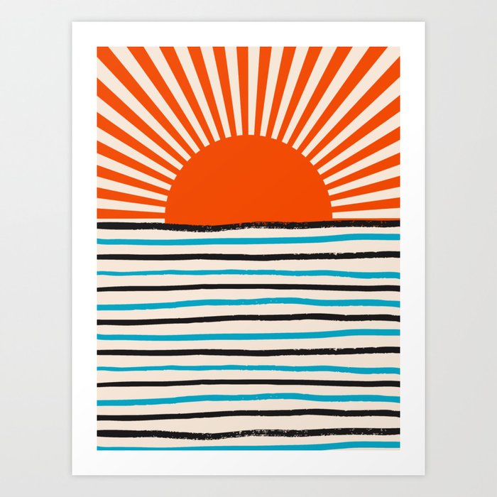 Line Drawings Of Sunrise