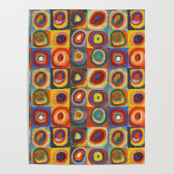 Wassily Kandinsky " Color Study: Squares with Concentric Circles Poster ...