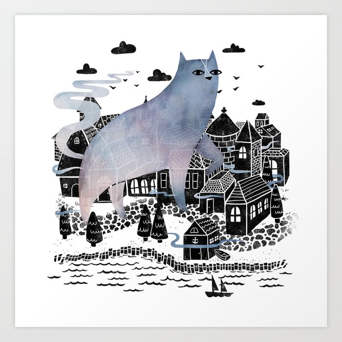 The Fog Art Print by littleclyde | Society6