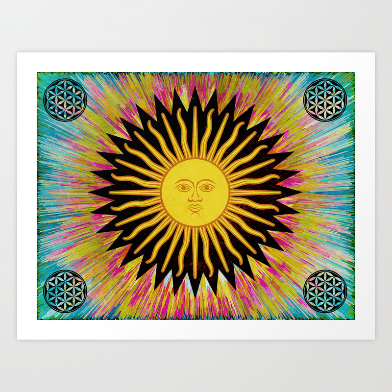 Trippy Sun Art