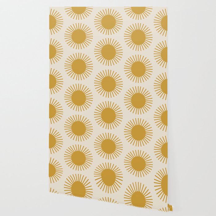 sun pattern wallpaper