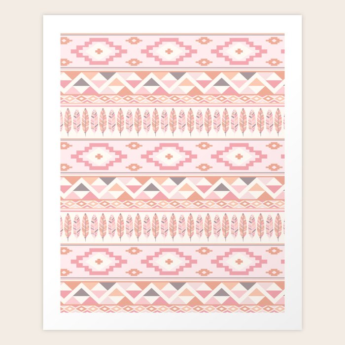 aztec pattern pink
