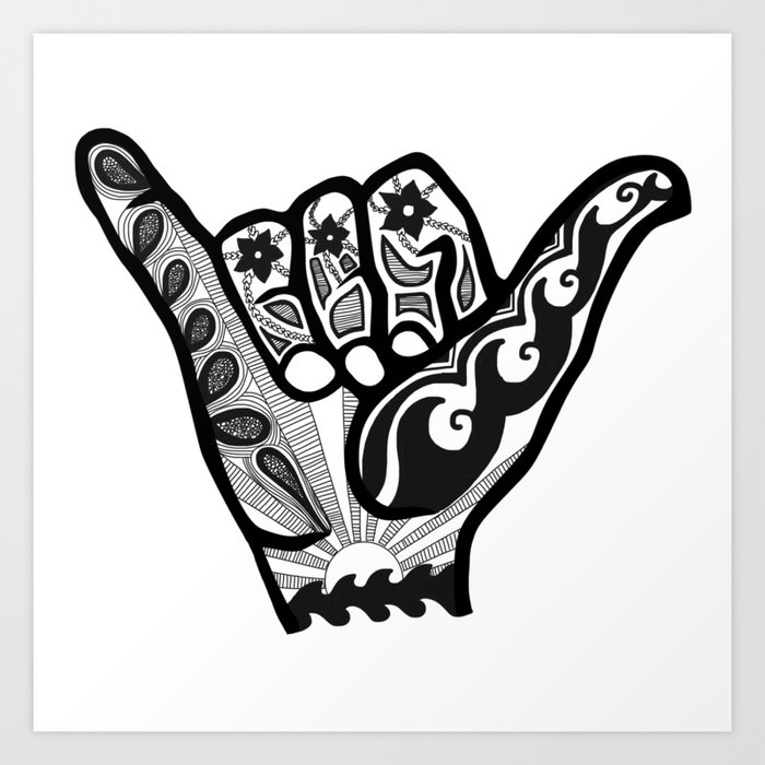 Hawaiian Shaka Tattoo