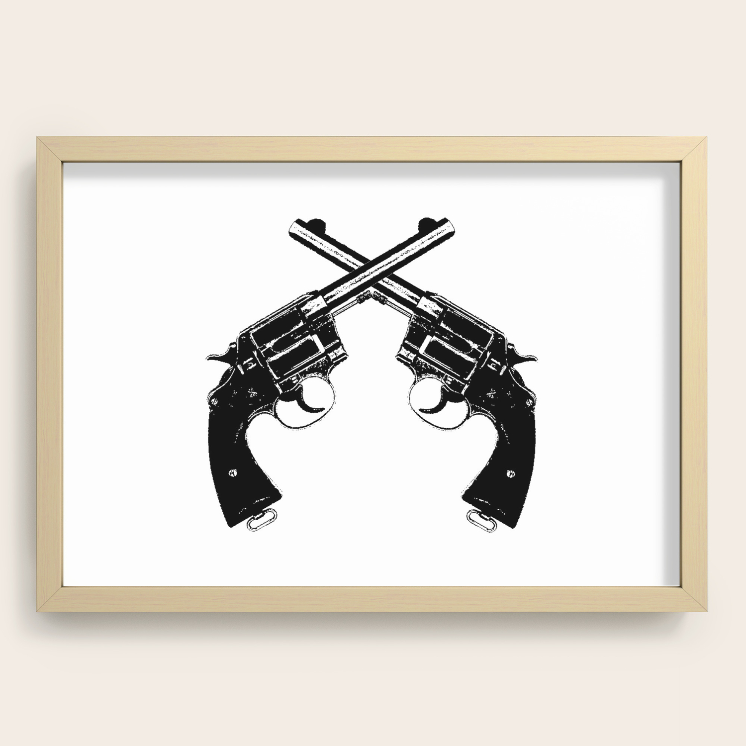 Crossed Revolvers Design