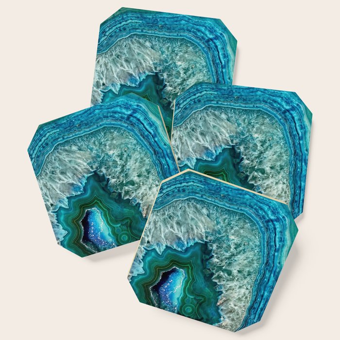 green agate coaster
