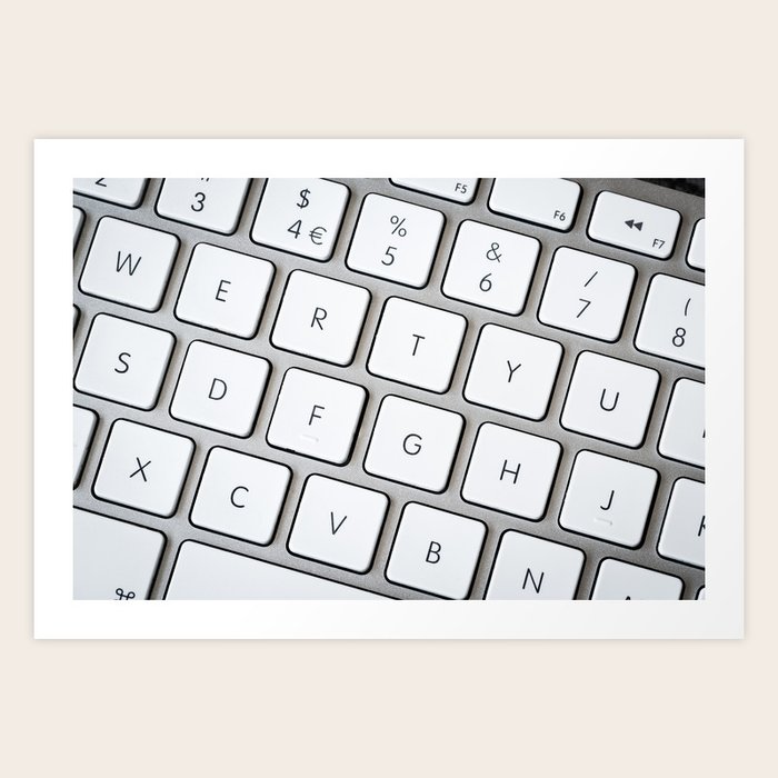 Computer keyboard Art Print by KariDesign | Society6