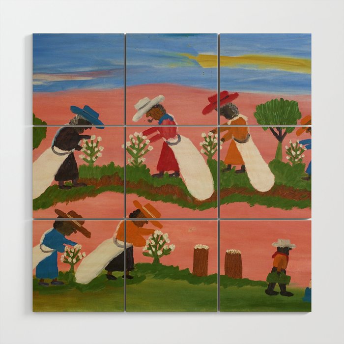 cotton picking artwork