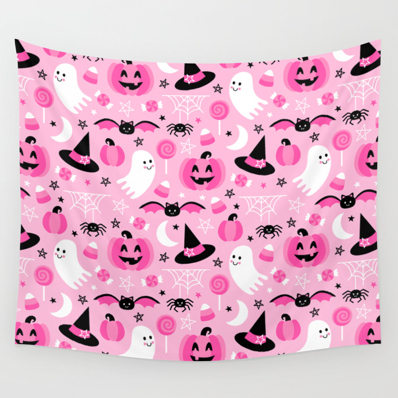 Cute Halloween Art Ghost Halloween Decor Pastel Wall Decor Spooky ...