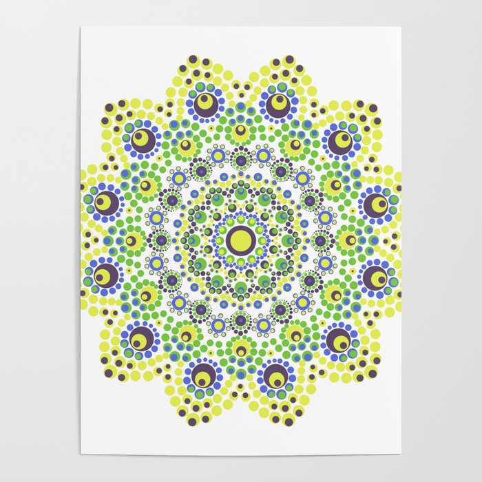 Dot Mandala No.4 Poster by Aurora Crafts | Society6
