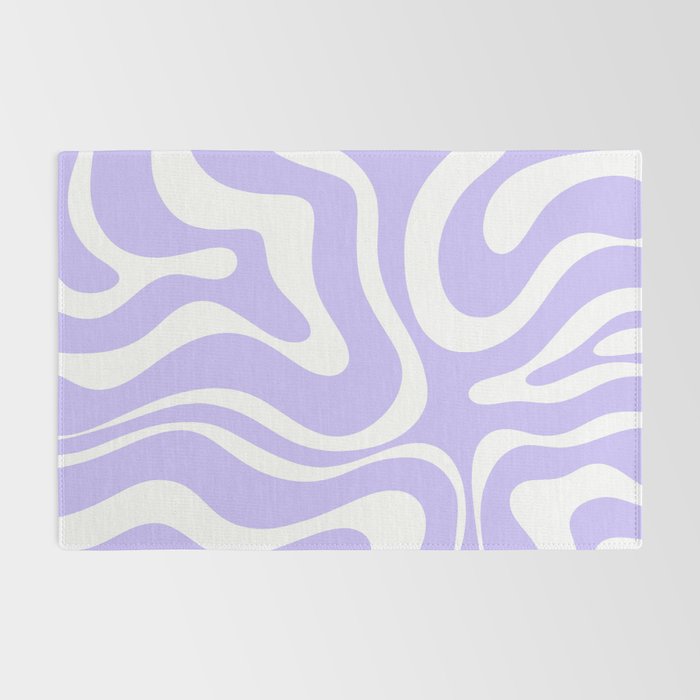 light purple patterned rug