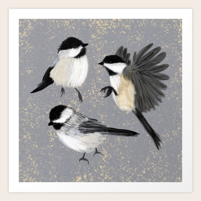 carolina chickadees Art Print by Simple but Splendid | Society6