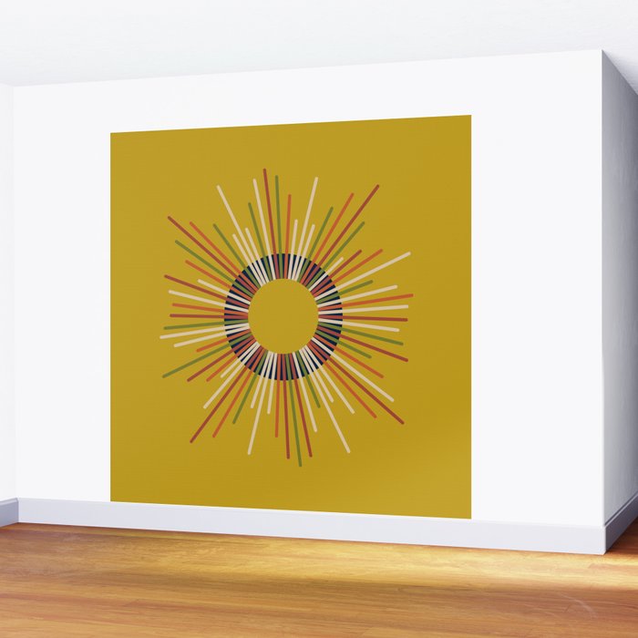 sunburst mural
